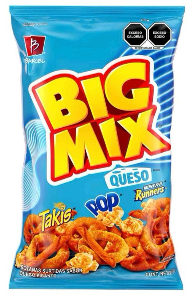 Barcel Big Mix Queso papas botanas snacks Mexican Chips 80g Pack of 5 – Border Merchant