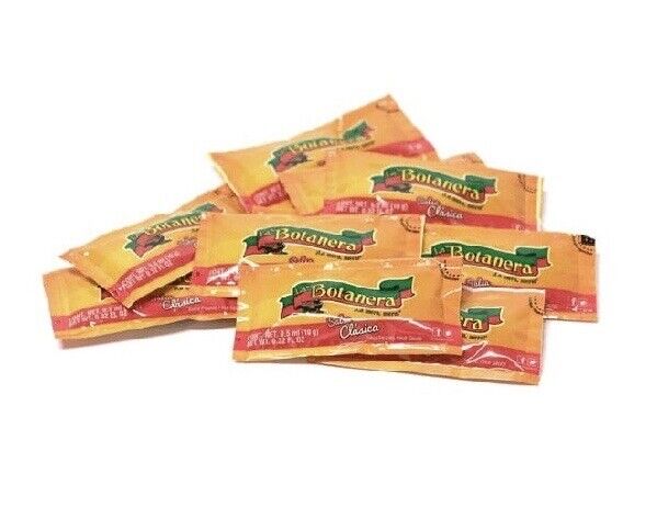 100 Salsa Botanera Clasica Picante Hot Sauce pakets to go 10g each ...