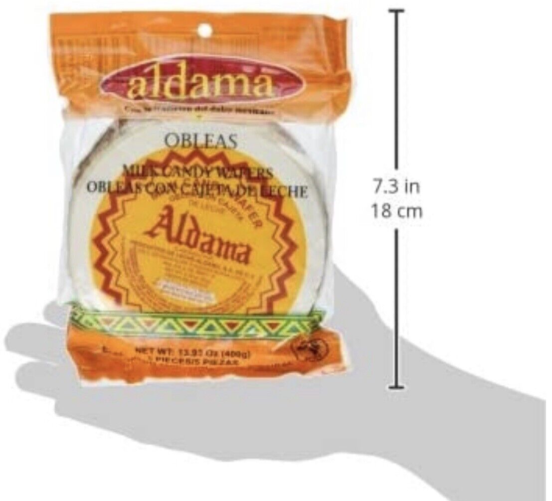 2 x Aldama Oblea Grande Milk Candy Dulce Leche Mexican Traditional Can ...