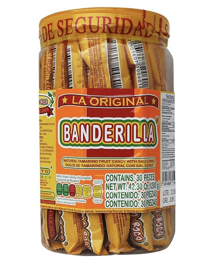 Banderilla Tama-Roca Tamarindo Mexican Candy Sticks 30 pcs – Border ...