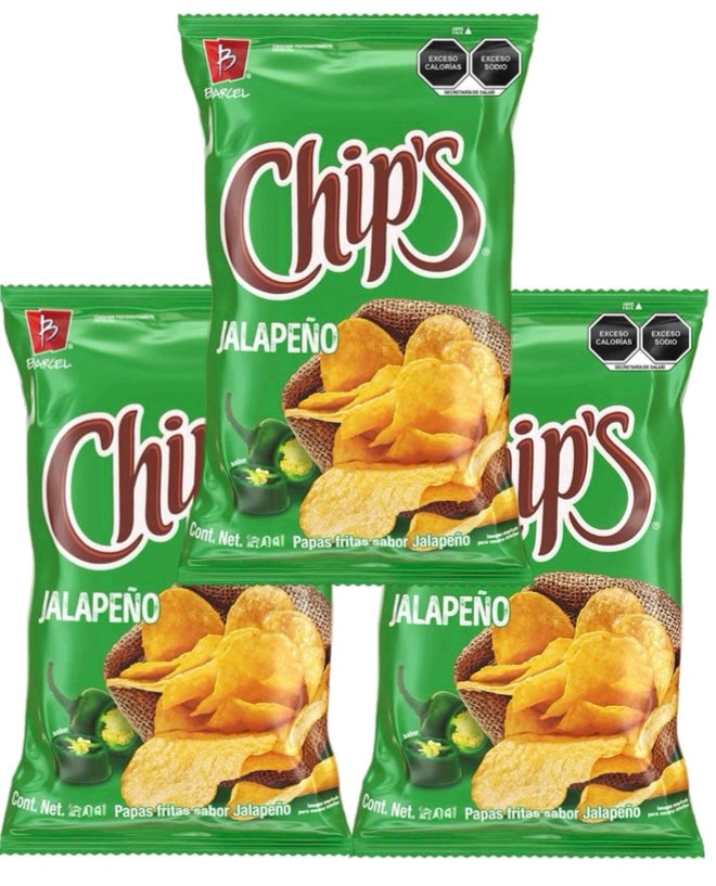 Barcel Chips Jalapeño Papas Botanas Frituras Mexican Chips BIG 170g Pa ...