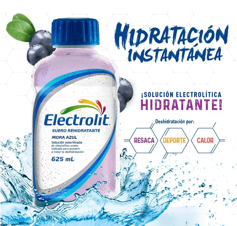 Electrolit Electrolyte Hydration Recovery Drink 21oz Grape Berry Cocon ...