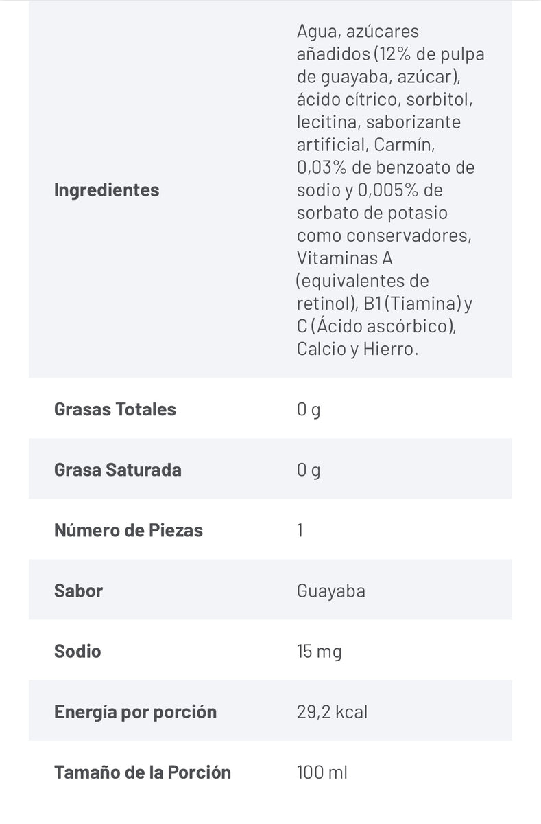 Jugo Boing Guayaba | Guava Authentic Mexican Juice 500 ml Pack of 6 ...