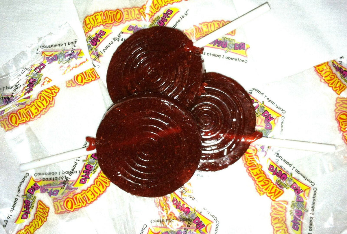 Miguelito Raqueta Paleta Enchilada Mexican Candy Hot Chili Lollipops 4 ...