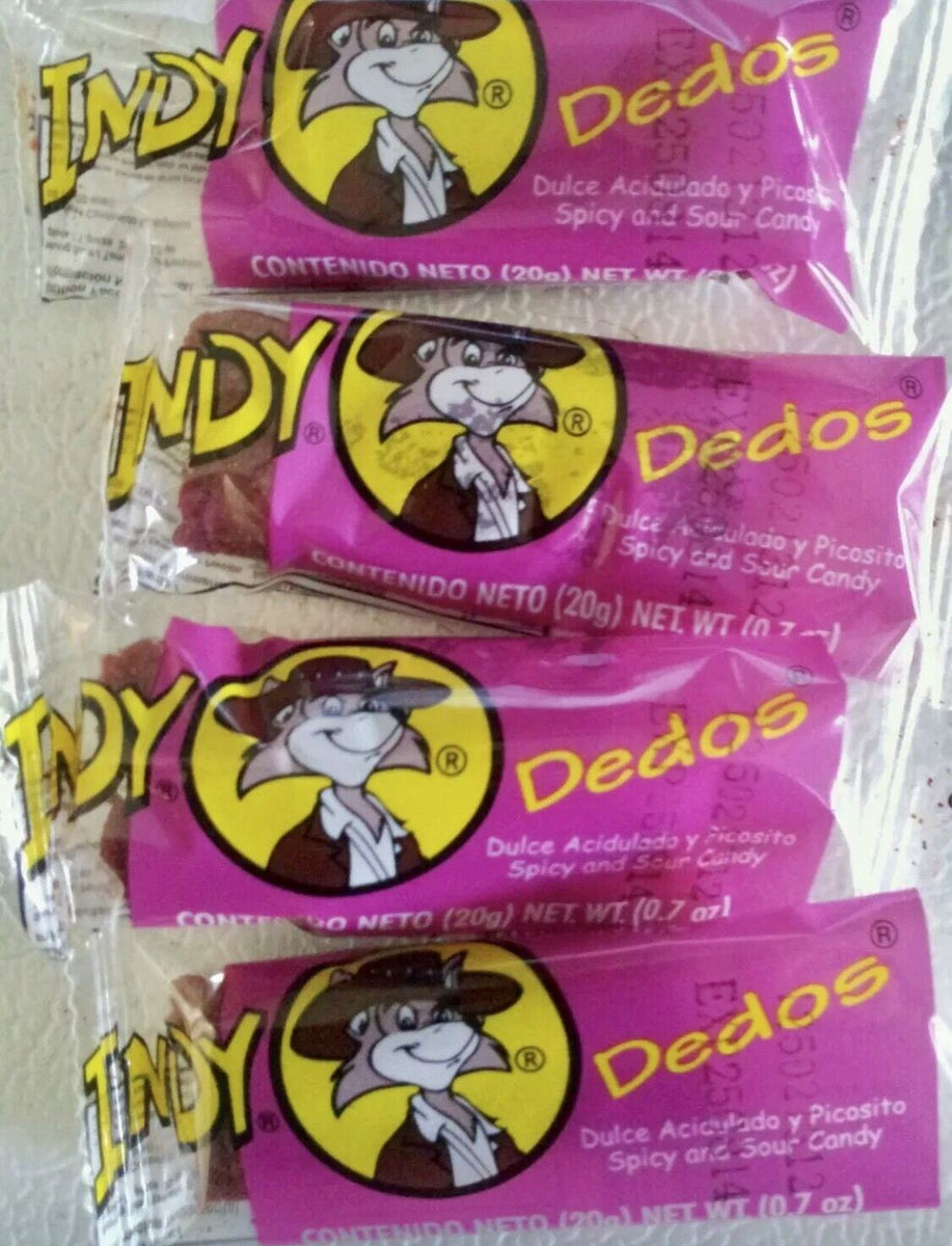 3 X DEDOS INDY SPICY SOUR MEXICAN CANDY Dulce Tamarindo De Mexico 36 T ...